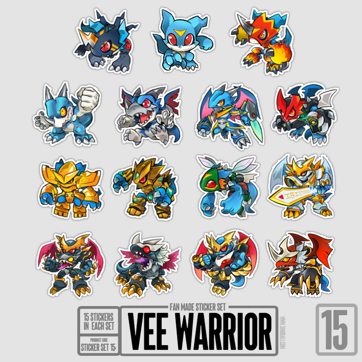 Vee Warriors - Fan Made Sticker Set – sinobali