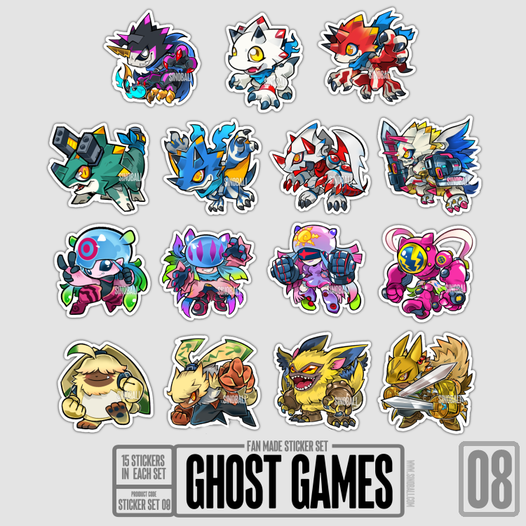 Ghost Games - Fan Made Sticker Set – sinobali