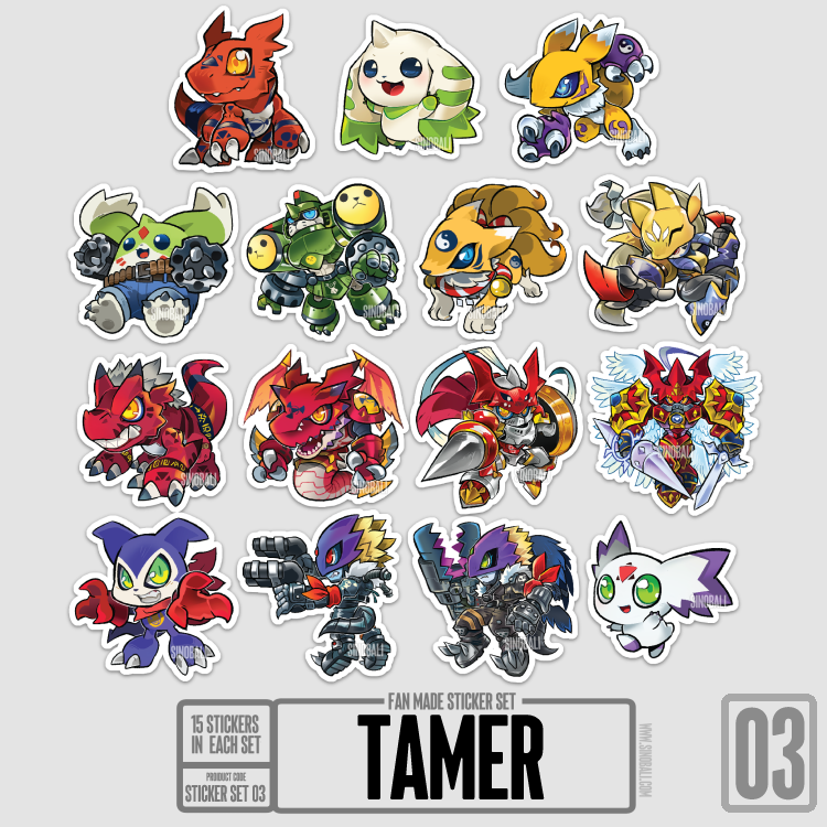 Tamers - Fan Made Sticker Set – sinobali