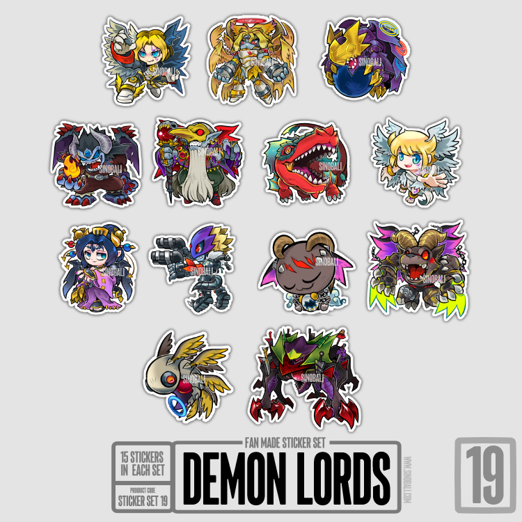 Demon Lord - Fan Made Sticker Set – sinobali