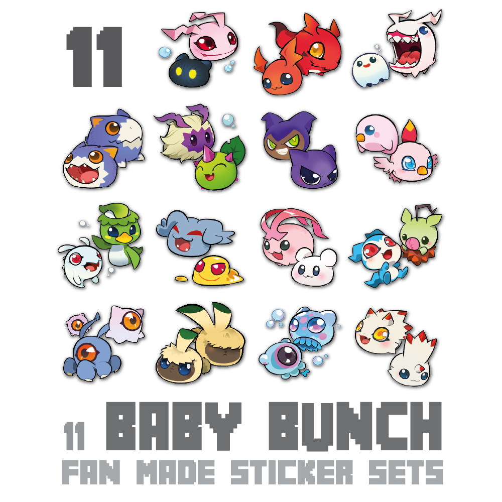 Baby Bunch - Fan Made Sticker Set – sinobali