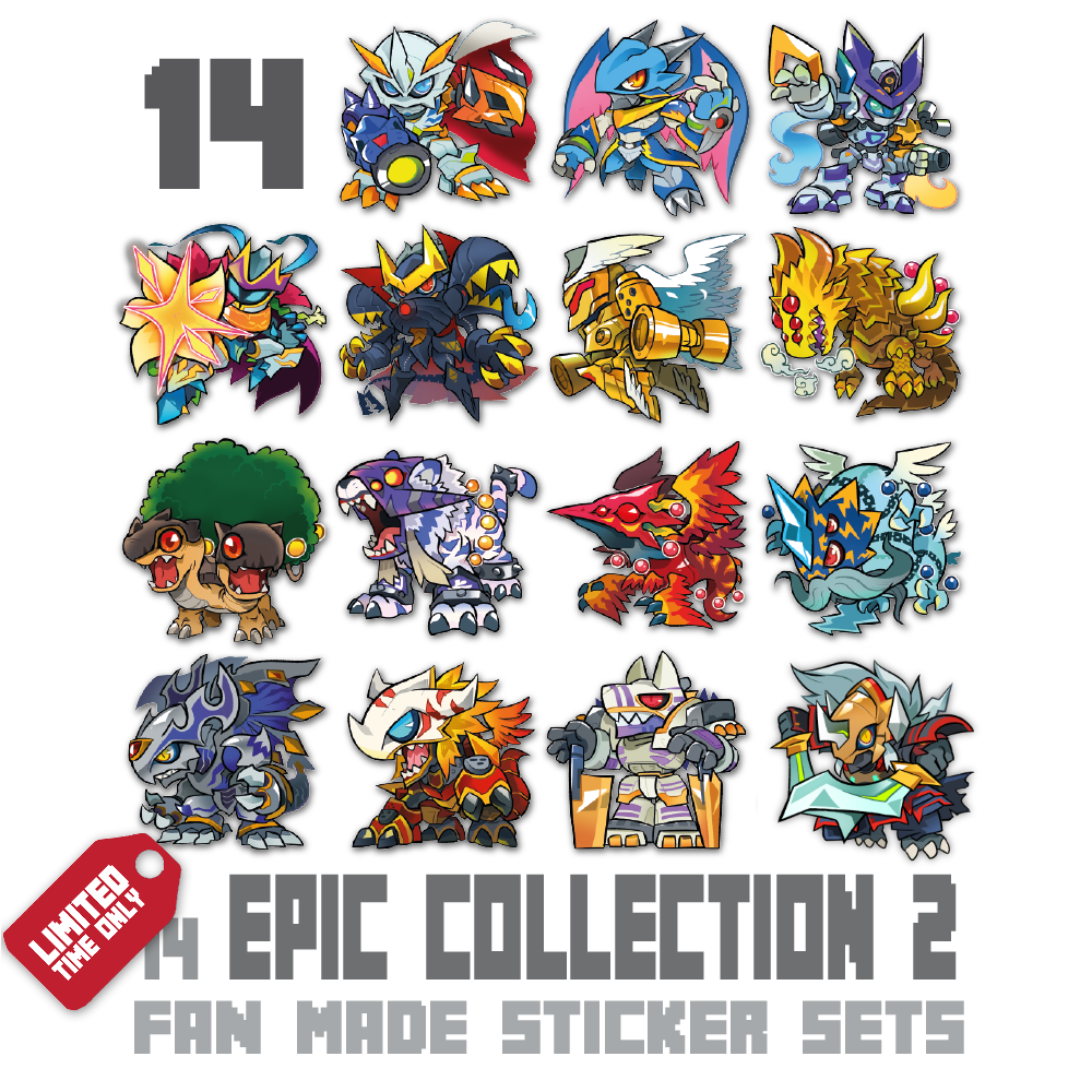Epic Collection 2 : Time Exclusive - Fan Made Sticker Set – sinobali