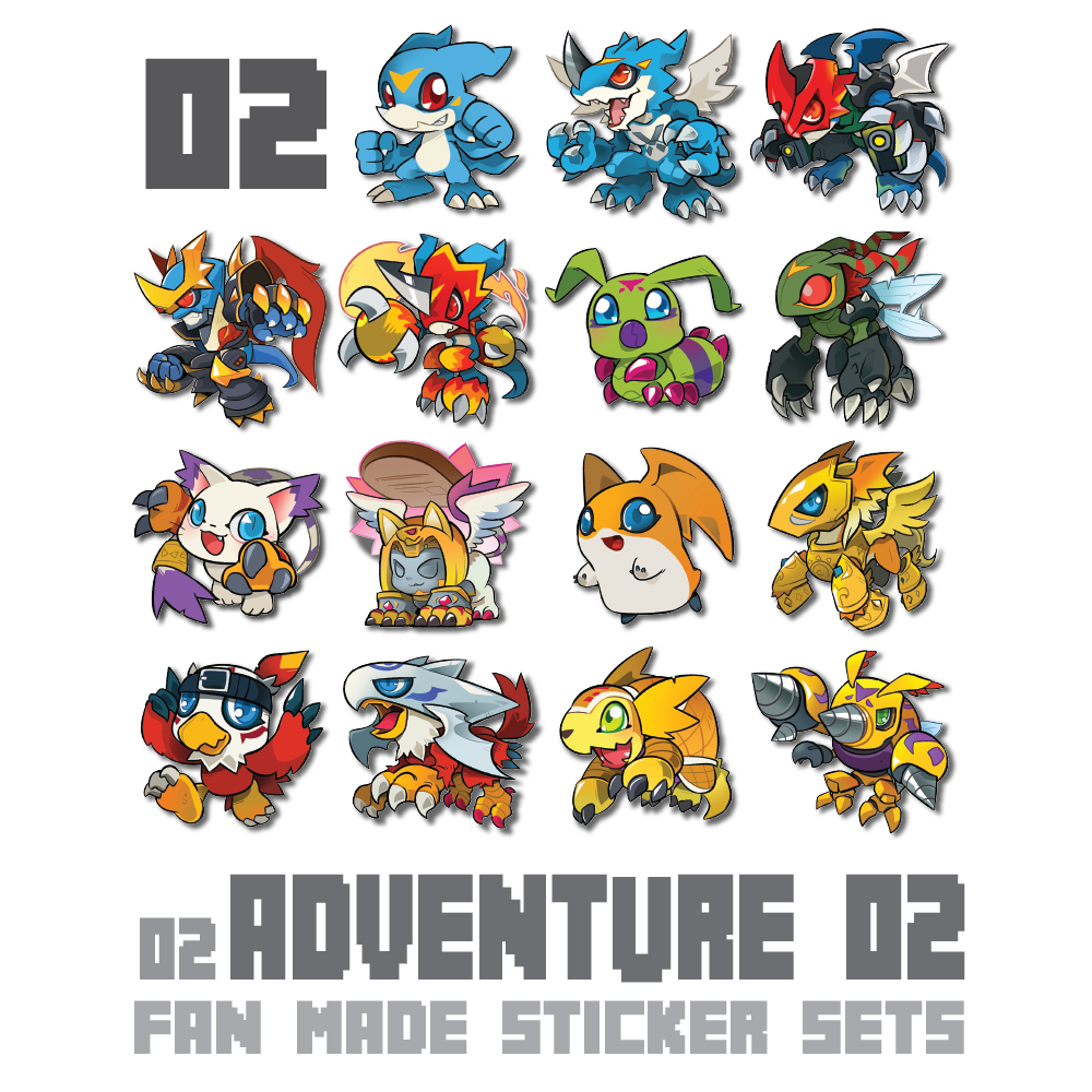 Adventure 02 - Fan Made Sticker Set – sinobali