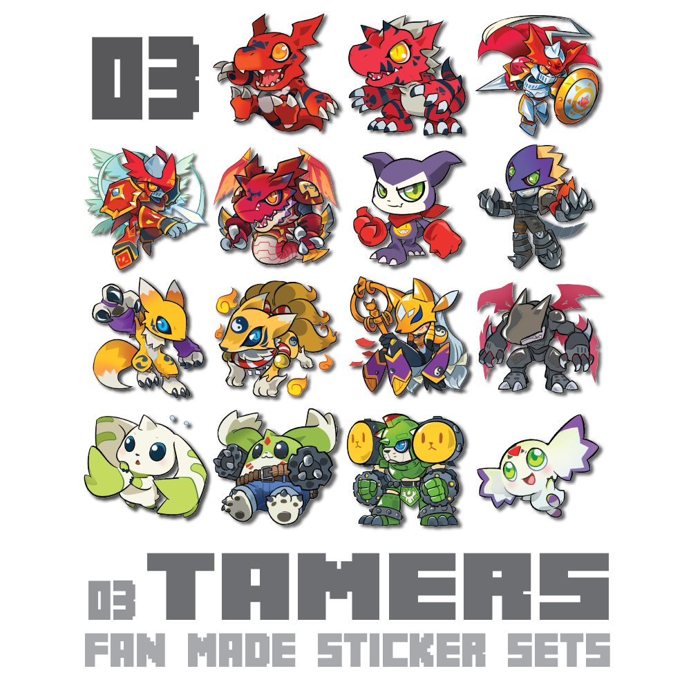 Tamers - Fan Made Sticker Set – sinobali
