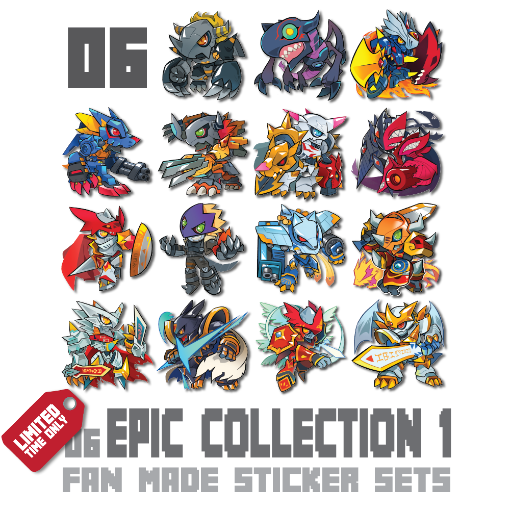 Epic Collection 1 : Time Exclusive - Fan Made Sticker Set – sinobali